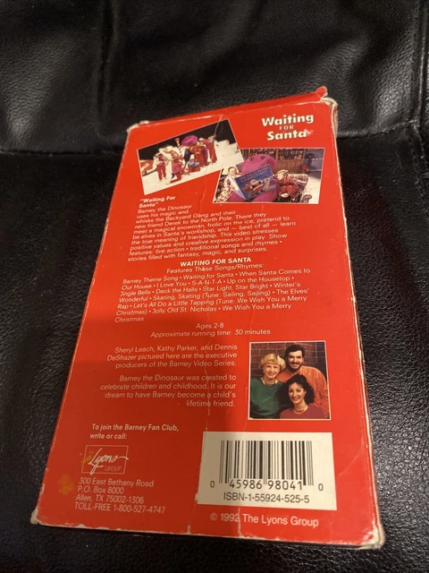BARNEY WAITING FOR Santa VHS Video Tape Christmas-RARE Backyard Gang ...
