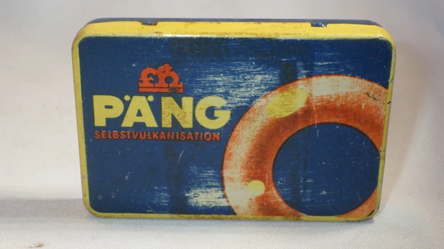 VINTAGE PANG SELBSTVULKANISATION German Tire Repair Tin Can Box - EMPTY ...