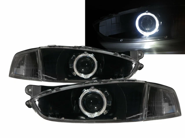 COLT 95-02 2D/3D Guide LED Angel-Eye Projector Headlight BK for ...