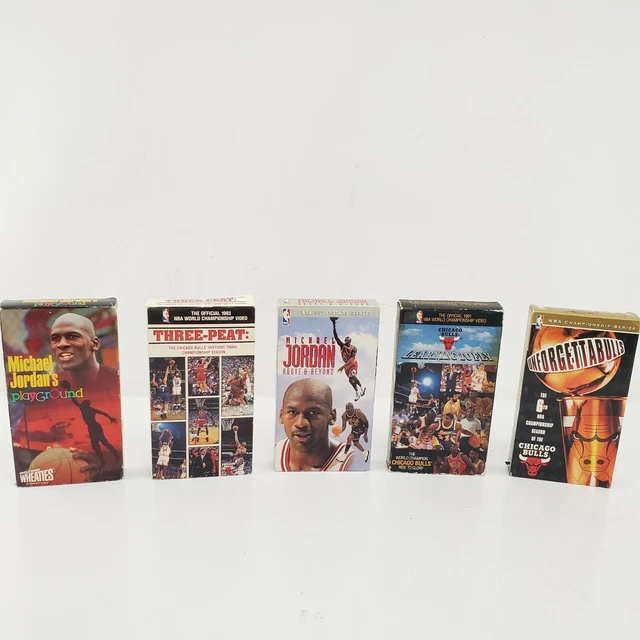 NBA CHICAGO BULLS Michael Jordan VHS Tapes - Set of 5 - 1990s ...