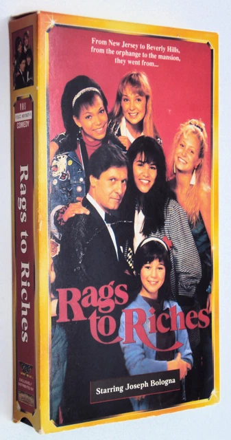 RAGS TO RICHES VHS Beverly Hills Millionaire Adopts New Jersey Orphan Girls 1987 £4.27 - PicClick UK