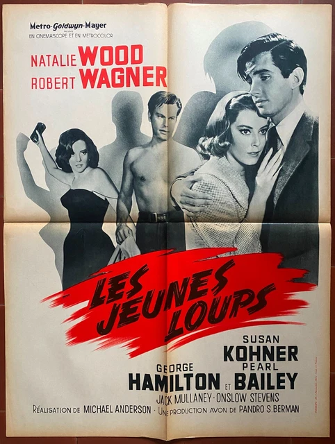 MANIFESTO I GIOVANI Lupi Robert Wagner Natalie Wood 60x80cm 1960 EUR 42 ...