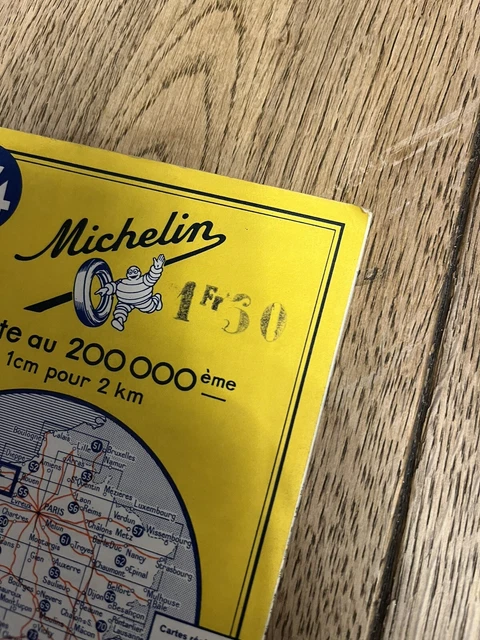 COLLECTION ANCIENNE CARTE France Michelin n° 54 Cherbourg - Rouen ...