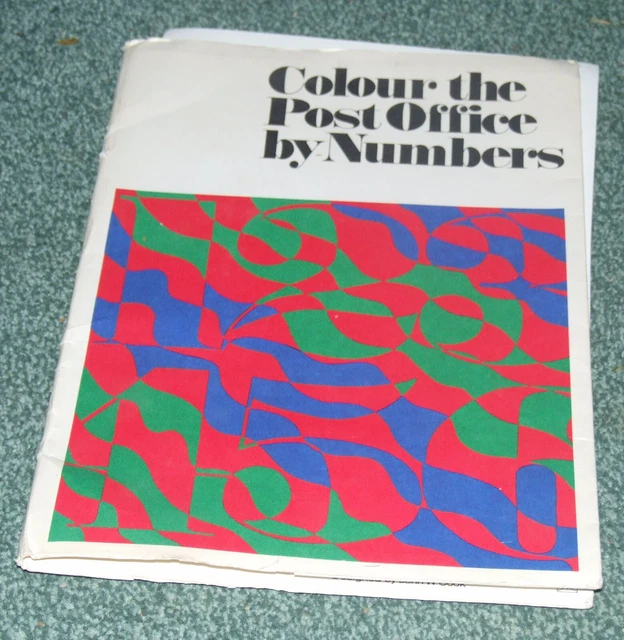 COLOUR THE POST Office by Numbers (PO Telecom) Childrens Colouring Book ...