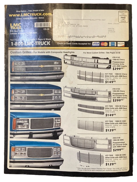 LMC MAGAZINE CHEVROLET Truck GMC 1/2, 3/4 Ton 1988-98, 2013 Winter ...
