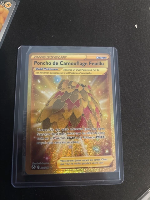 CARTE POKÉMON PONCHO de Camouflage Feuillu 214/195 Tempête Argentée EUR ...