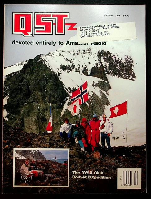 VINTAGE QST MAGAZINE October 1990 Bouvet Cushcraft R5 Antenna ARRL HAM ...