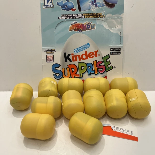 12 KINDER SURPRISE EGG TOYS - Shells/Capsules & Toys ONLY, no chocolate ...