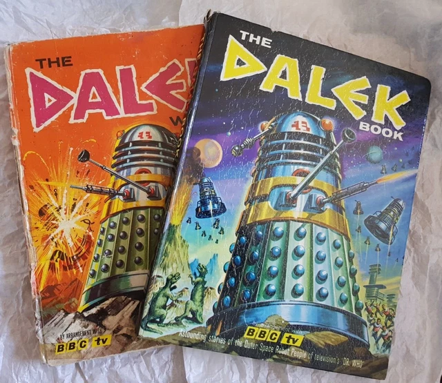 THE DALEK BOOK & The Dalek World Annuals 1964/5 Doctor Who Mechanoids ...