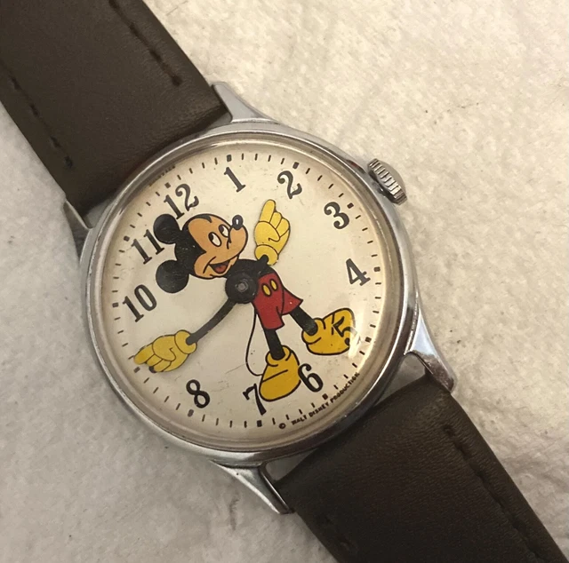 VINTAGE TIMEX MICKEY MOUSE WATCH WDP, 1969. Full size. 32mm.Rare ...