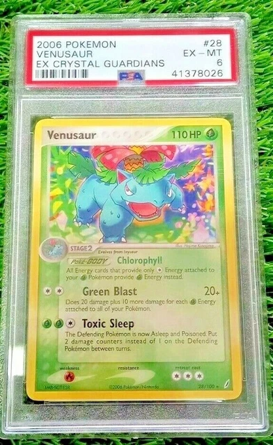 PSA CARDS POKEMON Venusaur 2006 Pokemon Ex Crystal Guardians Ex-Mt 6 ...