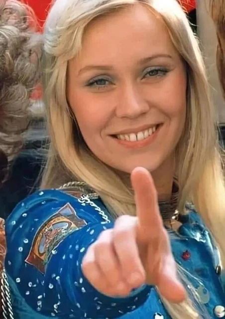 ICONIC BEAUTY SCARCE Large Photo ABBA Agnetha Faltskog Good Condition £ ...