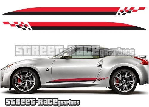 003 RACING STRIPES Fits Nissan 350Z 370Z decals vinyl graphics stickers ...