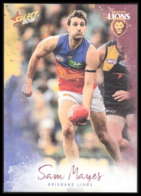 AFL 2018 SELECT Brisbane Lions Sam Mayes 25 32 Football Sport Card CB-1 ...