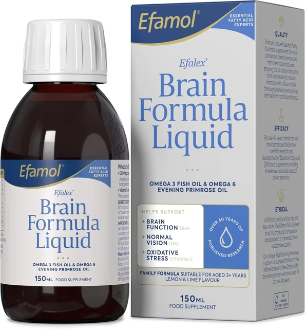 EFAMOL EFALEX LIQUID Brain Formula 150ml (pack of 2) £19.45 - PicClick UK