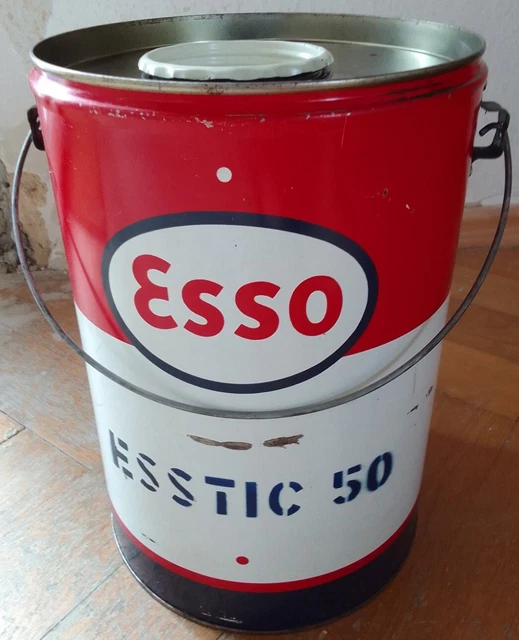 ESSO KANISTER RUND ESSTIC 50 Retro Guter Zustand Mega Rarität 50/60 Jahre EUR 50,99 - PicClick DE