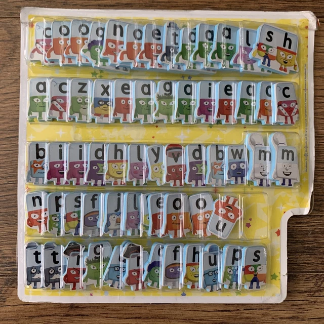 ALPHABLOCKS CBEEBIES 3D Letters 63 tiles phonics gift preschool nursery ...