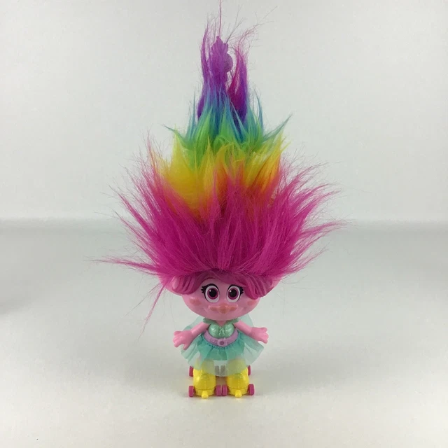 DREAMWORKS TROLLS PARTY Hair Poppy Sounds Phrases Telescopic Rainbow ...