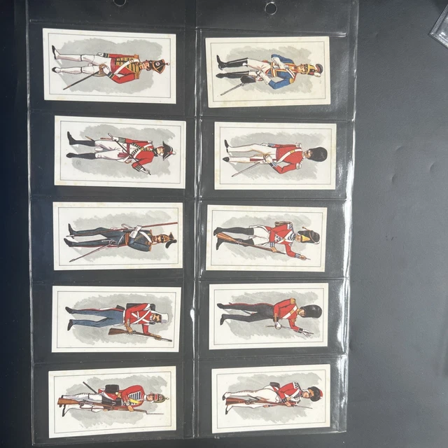 RINGTONS (TEA)-FULL SET- Regimental Uniforms Of The Past 1966 (25 Cards ...