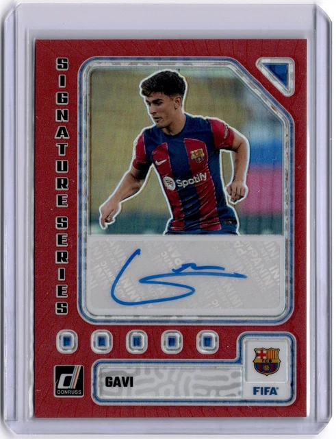 GAVI 2023-24 PANINI Donruss Signature Series Red Auto Gavi #08/49 FC ...