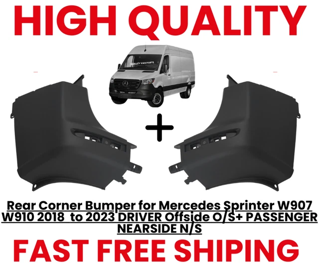REAR CORNER BUMPER for Mercedes Sprinter W907 W910 2018 to 2023 DRIVER Offside O £69.99 ...