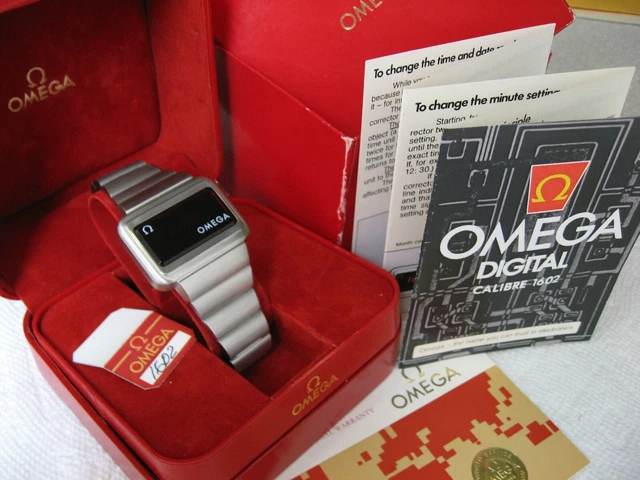 RARE VINTAGE OMEGA Constellation Led Watch Cal 1602 With Org Box ...