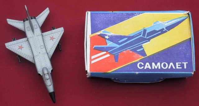 OLD BIG SOVIET SUPERSONIC JET Military PLANE TOY USSR Russian Aircraft ...