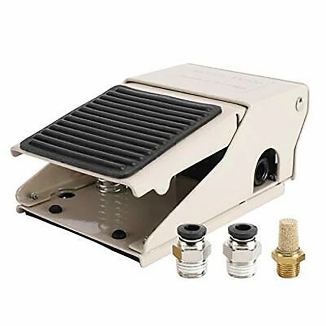 FOOT PEDAL PRESSURE Control Valve 3-Way 2-Position 1/4 PT-Air Pneumatic ...