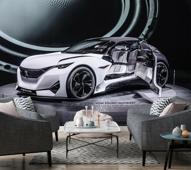 3D CAR SHOW A614 Transport Wallpaper Mural Self-adhesive Removable Amy ...