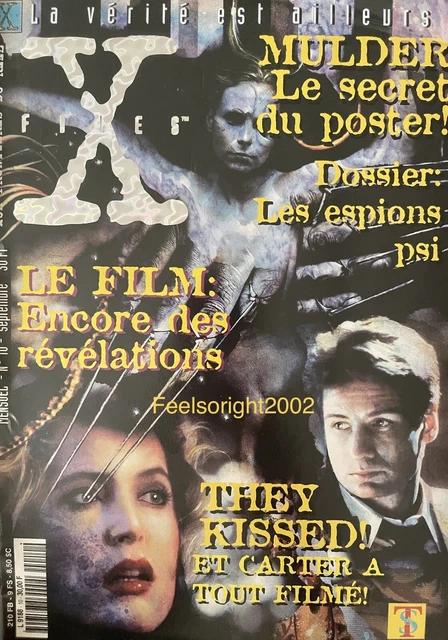 X-FILES MAGAZINE N°10 Septembre Anderson Duchovny Tournon SA 90's ...