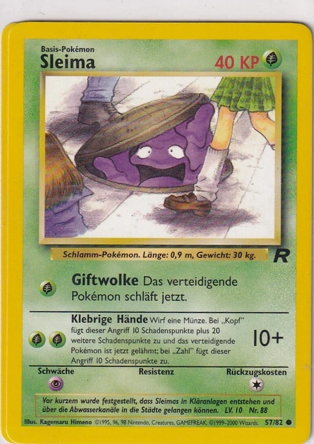 POKEMON MAPPA TEAM Razzo No. 57/82 Sleima Tedesco EUR 1,63 - PicClick FR