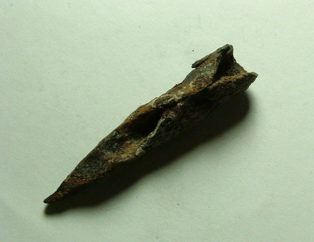 RARE GENUINE ANCIENT Roman iron battle spear butt head artifact 1 ...