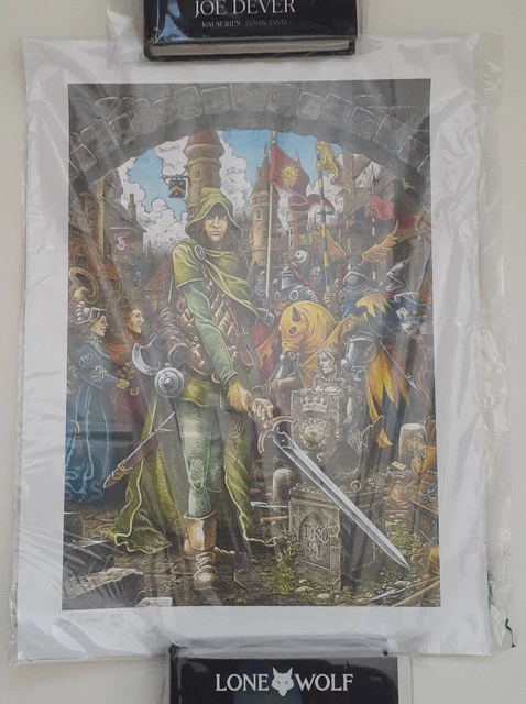 GARY CHALK ART Print Signed Numbered Limited 300 - Joe Dever Lone Wolf ...