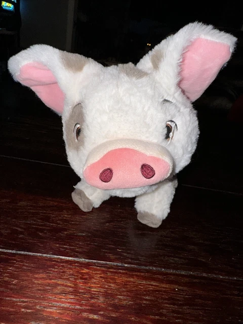 DISNEY STORE MOANA Pet Pua Plush Pig Standing Stuffed Animal Toy 10" $9 ...