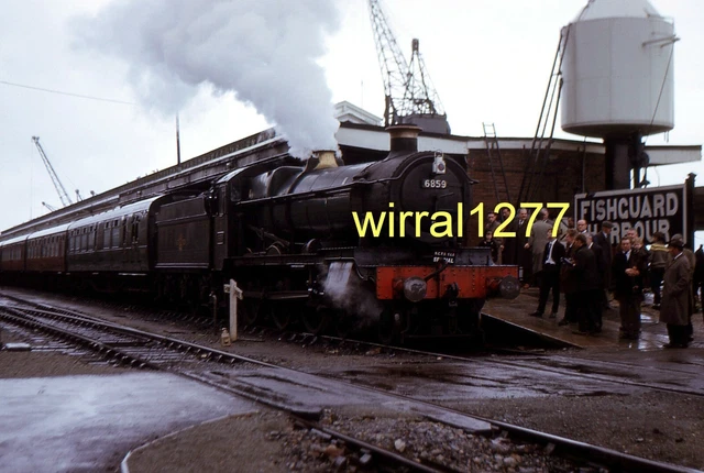 6X4 COLOUR RAILWAY photograph GWR Grange 6859 at Fishguard Harbour 10. ...