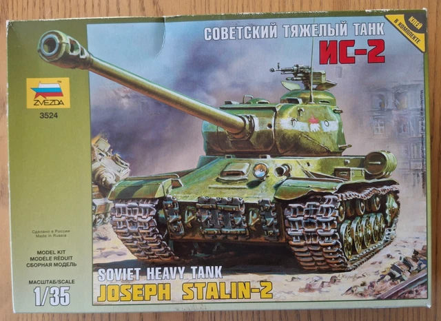 ZVEDZA 1/35 SOVIET Heavy Tank Joseph Stalin-2 unmade kit 3524 £21.99 ...