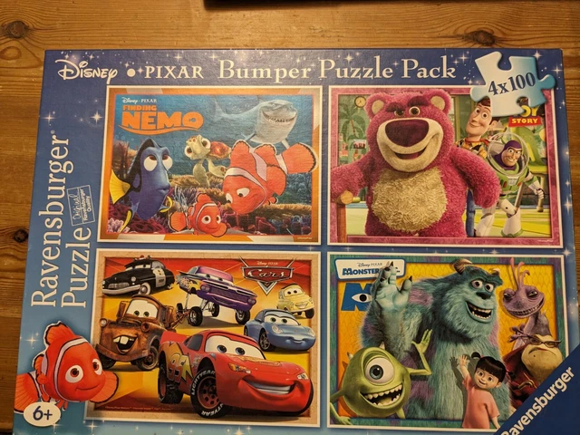 DISNEY PIXAR BUMPER Puzzle Pack - 4x100 piece Jigsaw's (No. 07 2477) £3 ...
