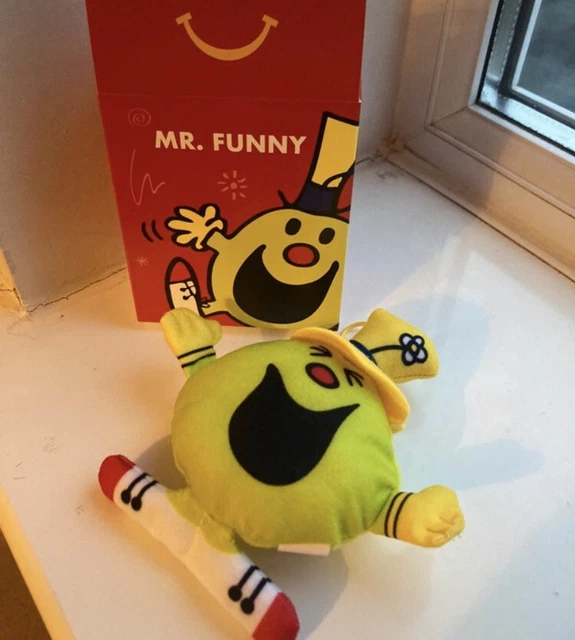 MR MEN MR FUNNY Happy Meal McDonald's 2024 Teddy Plush Toy New POPULAR ...