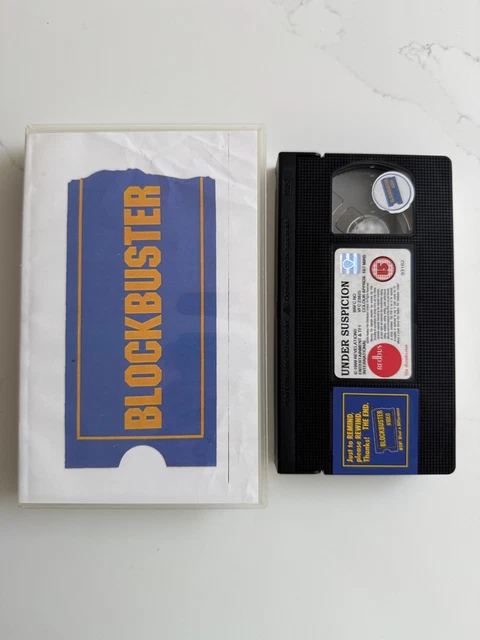 ORIGINAL BLOCKBUSTER VIDEO VHS Under Suspicion Rental Tape and Case ...