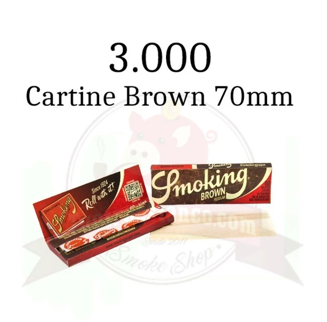 CARTINE SMOKING BROWN Corte Marrone Senza Cloro Singole 1 Scatola Da 50 ...