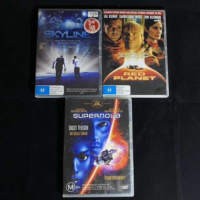 3X SCI-FI SPACE DVD Bundle - Skyline, Red Planet, Supernova - Movie ...