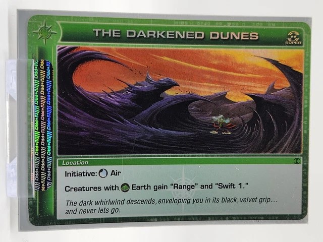 CHAOTIC CARD: THE Darkened Dunes First Edition Zoth Super Rare Location ...