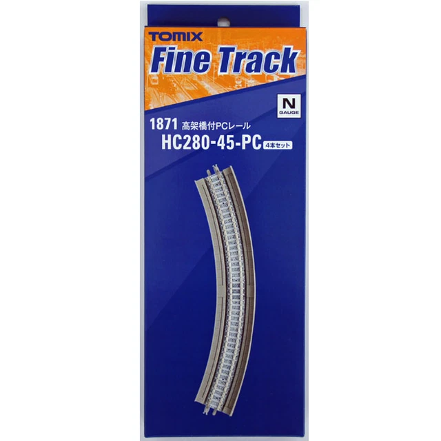 TOMIX 1871 VIADUCT Curved / Overhead Curved PC Tracks HC280-45-PC(F ...