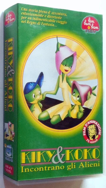VHS FILM D'ANIMAZIONE Bim Bum Bam Video Kiky & Koko Incontrano Gli ...
