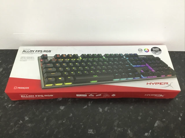 HYPERX HX-KB1SS2-FR ALLOY FPS RGB Mechanical Gaming Keyboard - French ...