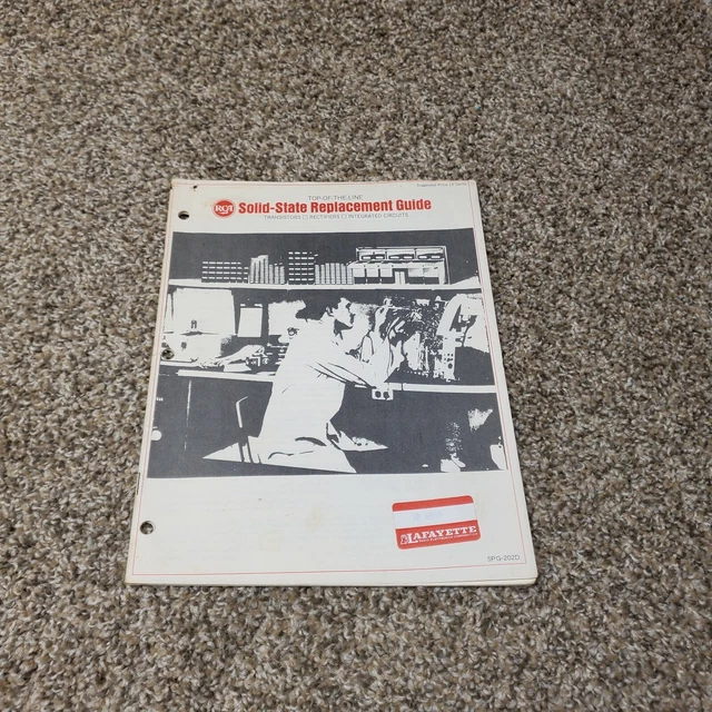 RCA CATALOG BROCHURE Ad Solid-State Replacement Guide SPG-202D $13.64 ...