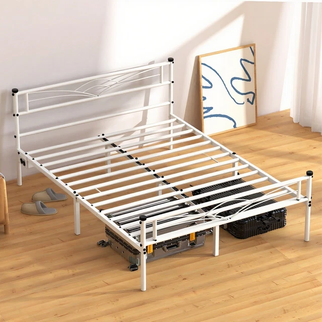 NEW STRONG SINGLE Double Bed 3ft 4ft 4ft6 Metal Bed Frame Bedroom ...