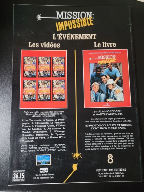 MAGAZINE GÉNÉRATION SÉRIES n°8, Star Trek, Mission Impossible, Le ...