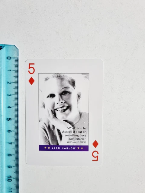 JEAN HARLOW HELL'S Angels Card Rare Carta Casablanca Original Vintage ...