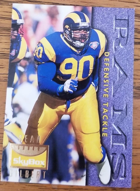 CARTE FOOTBALL PREMIUM Sean Gilbert St. Louius Rams 1995 SkyBox #189 MT ...
